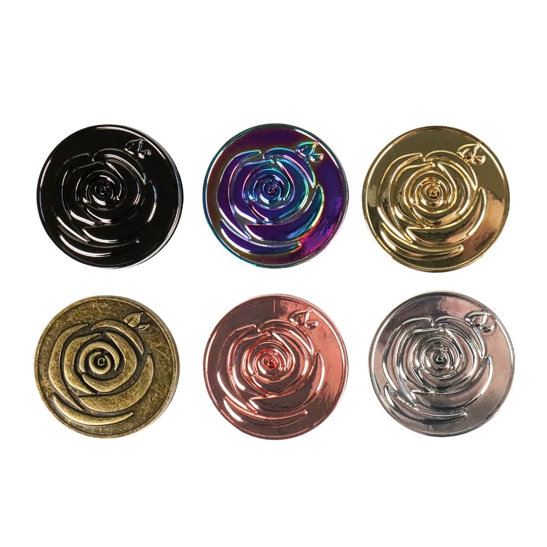 1.75" Decorative Rose Magnetic Snap | Single – More Me Know