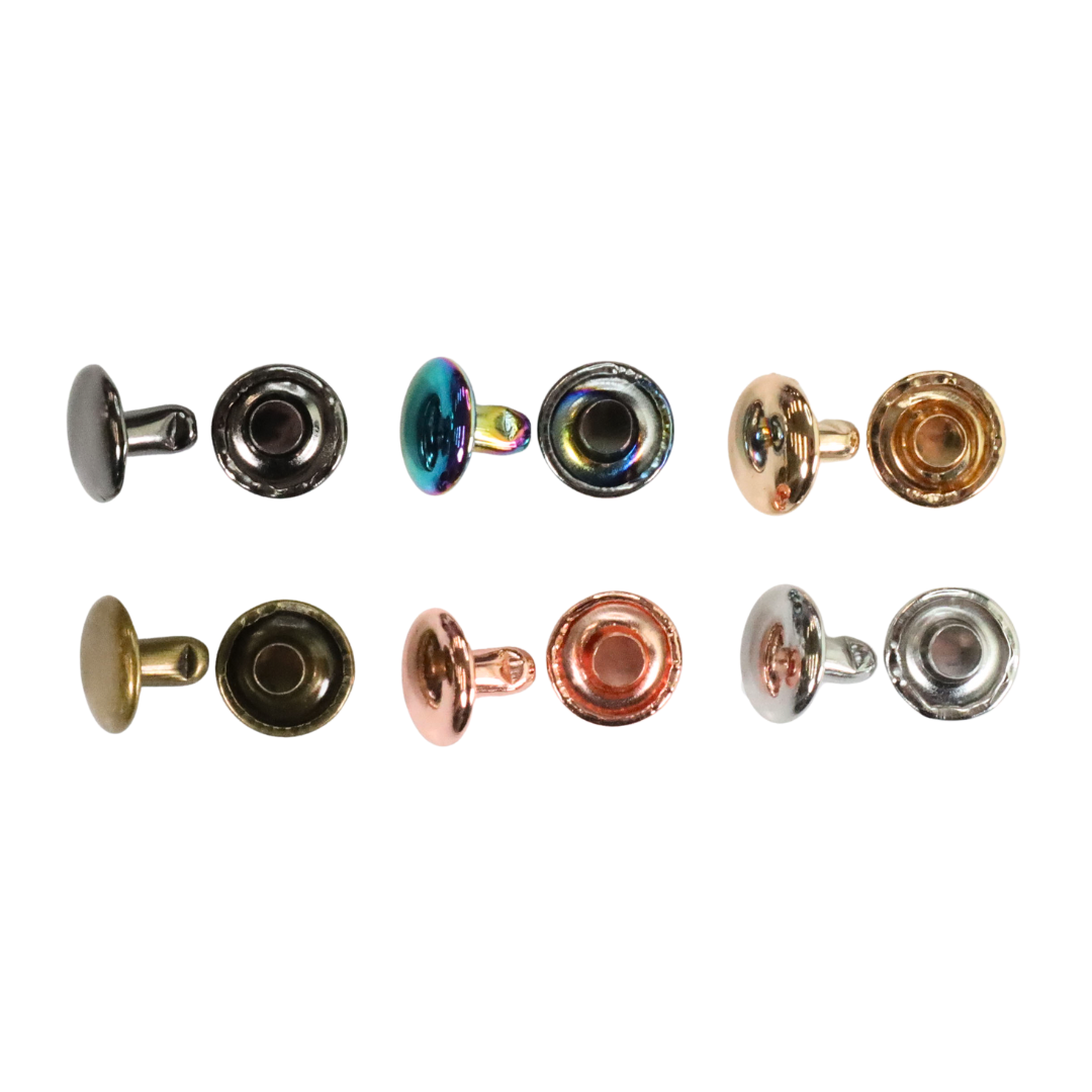 9 mm x 6 mm Double Cap Rivets | Pack of 25 – More Me Know