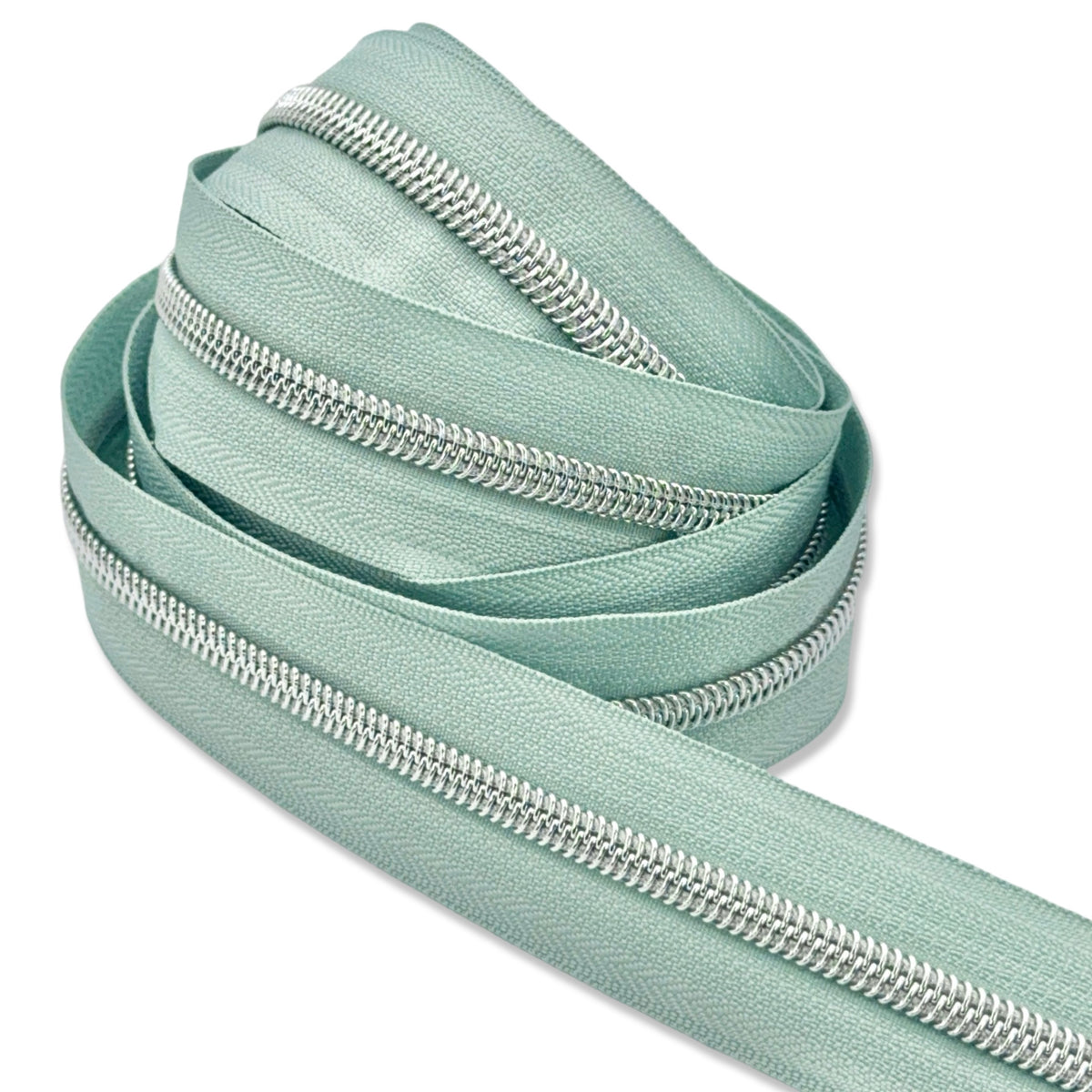 Irish Mint | #5 Nickel Zipper by the Yard - 3 Yard Singles – More Me Know