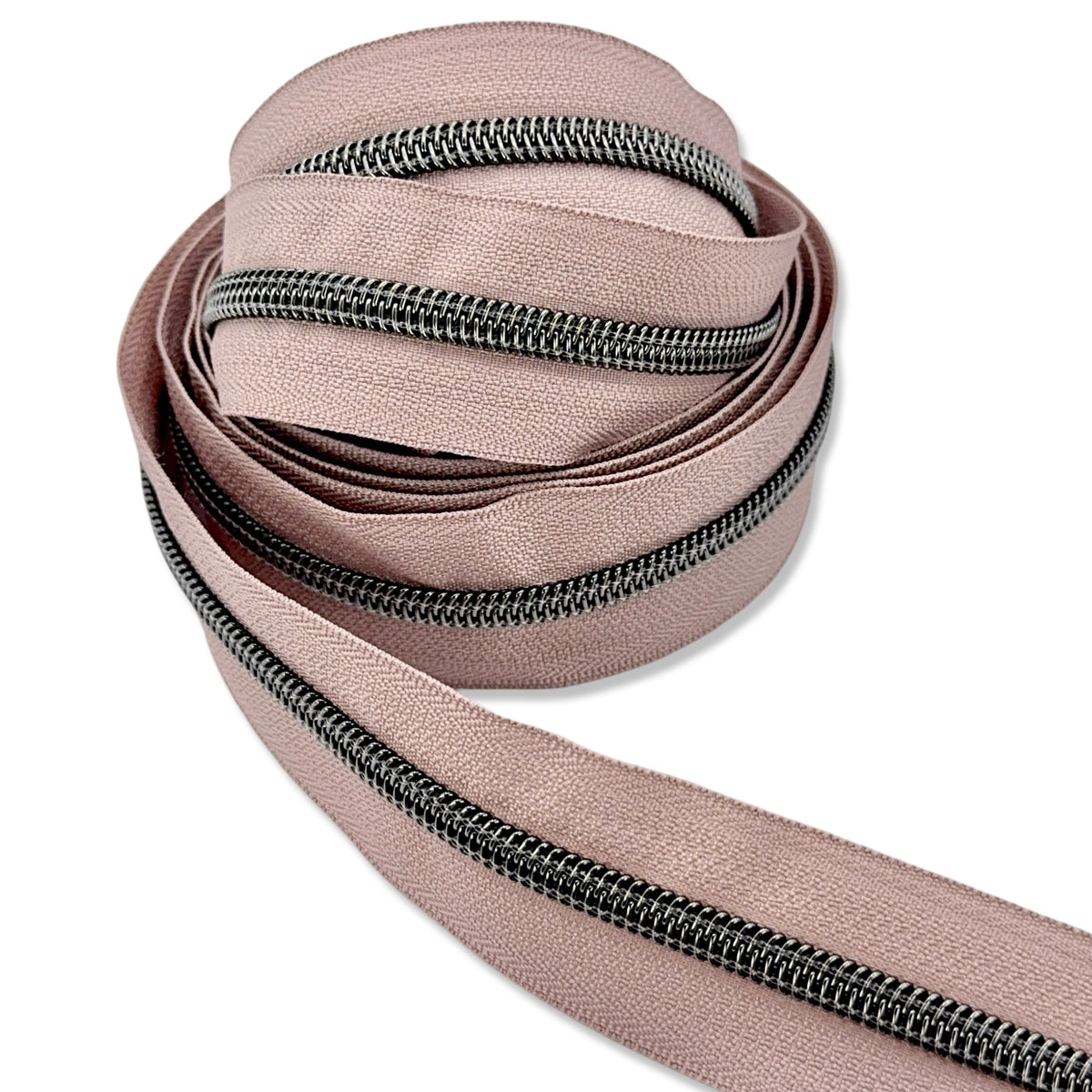 Strawberry Mocha | #5 Black Nickel Zipper by the Yard - 3 Yard Singles ...
