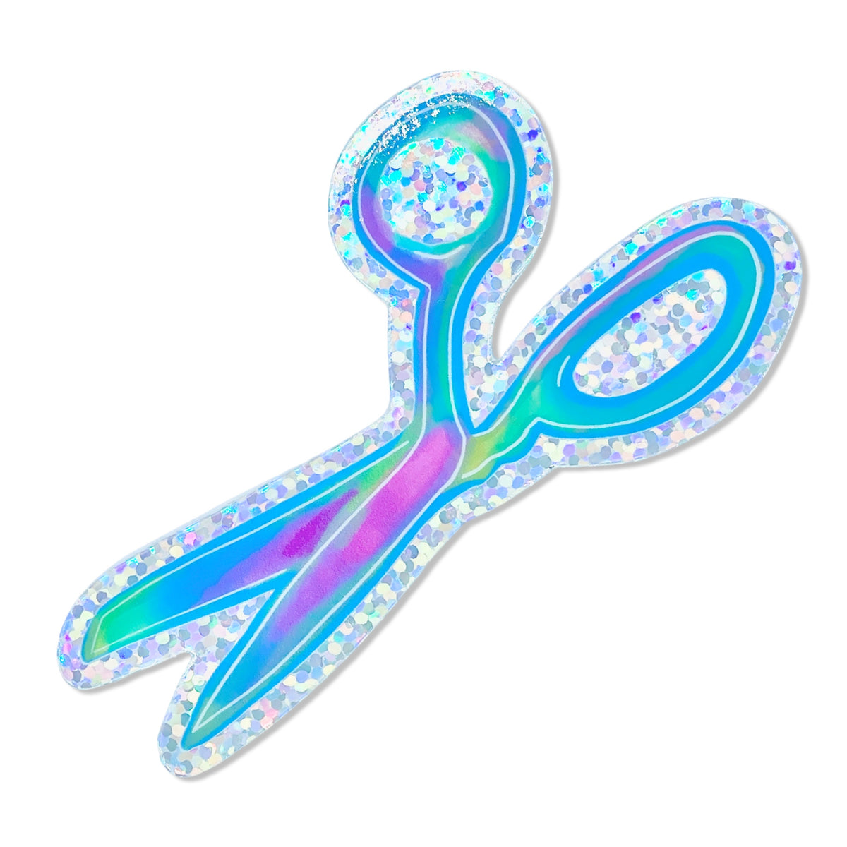Scissor | Glitter Sticker – More Me Know